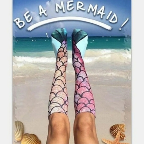 Accessories | Mermaid Tail Patterns Knee Socks Knee High Socks | Poshmark